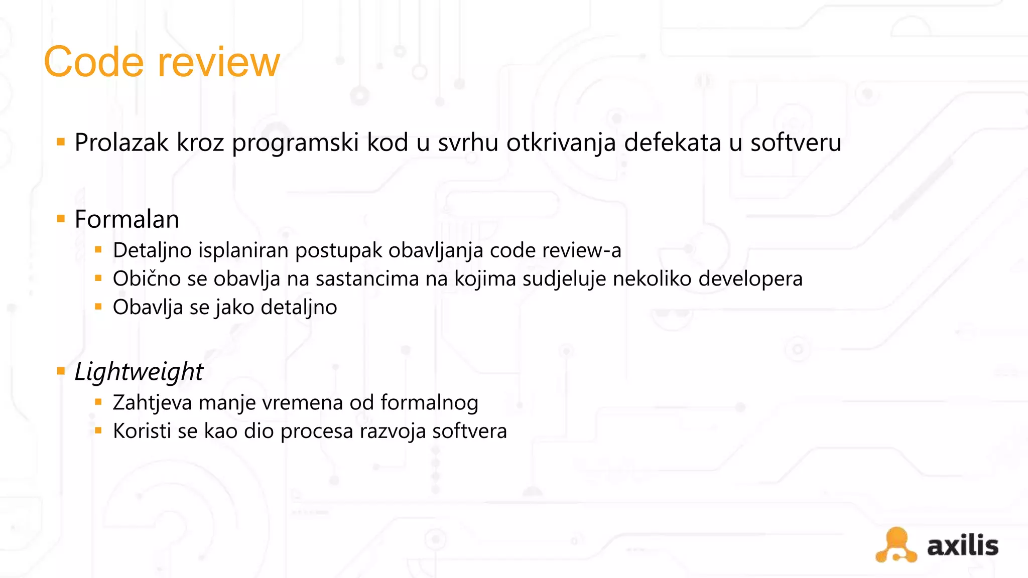 A brief introduction to Code Review | PPTX