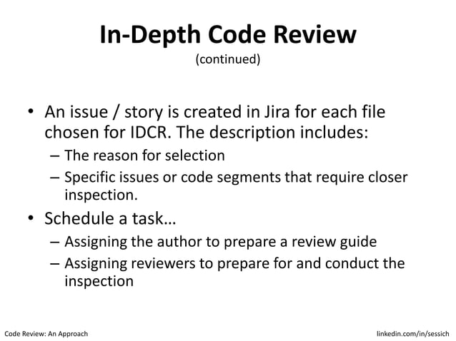 Code review an approach | PPTX | Computer Software and Applications ...