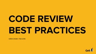 Code review best practice | PDF