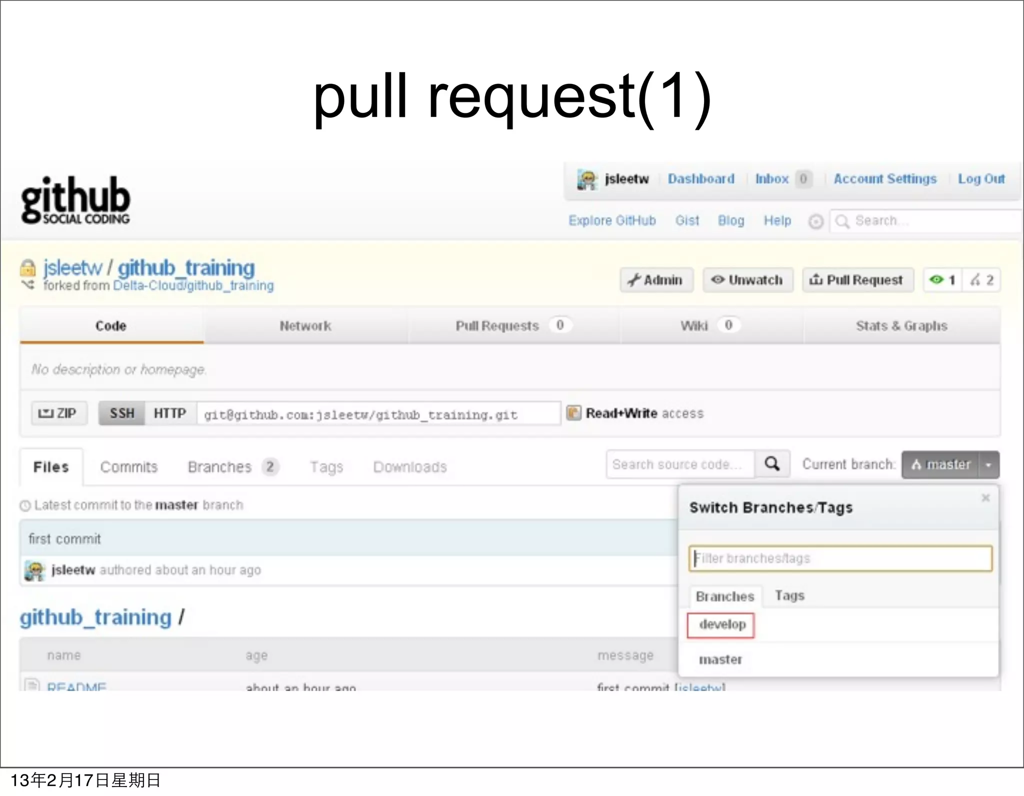 Code review on github training ( beginner ) | PPT