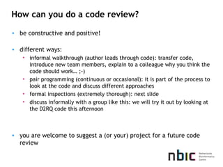 Code reviews: a short introduction | PPT