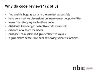 Code reviews: a short introduction | PPT