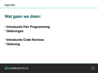 Code reviews and pair programming | PPT