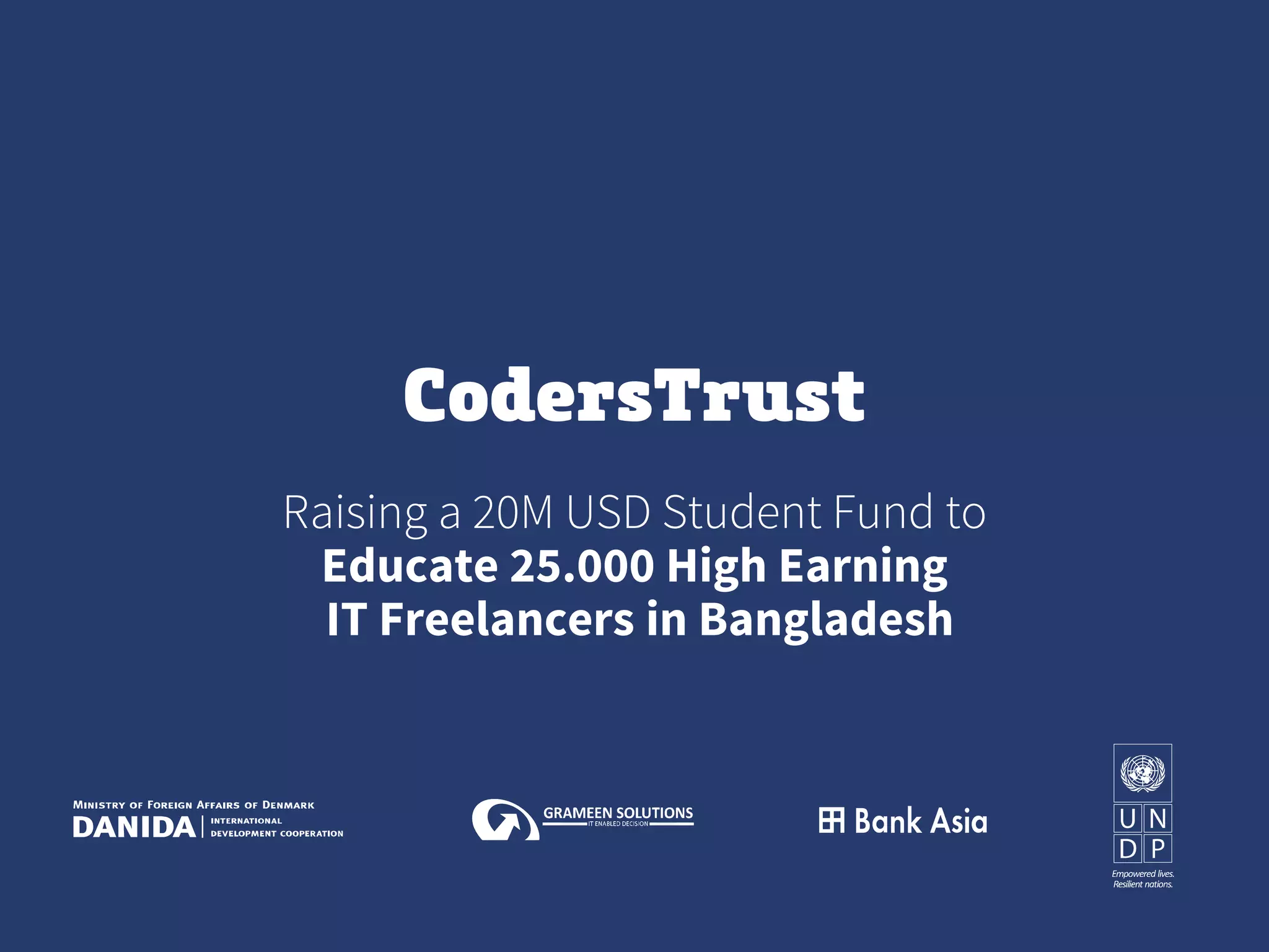 CodersTrust Bangladesh Student Fund 1-09-2015 | PPT