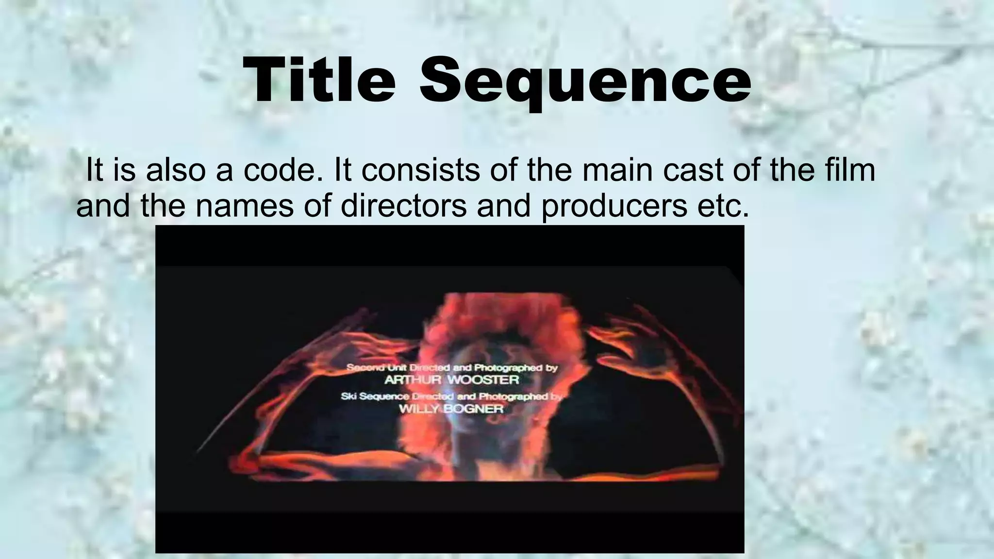 Codes and Conventions | PPTX | Computer Animation | Computer Software and Applications
