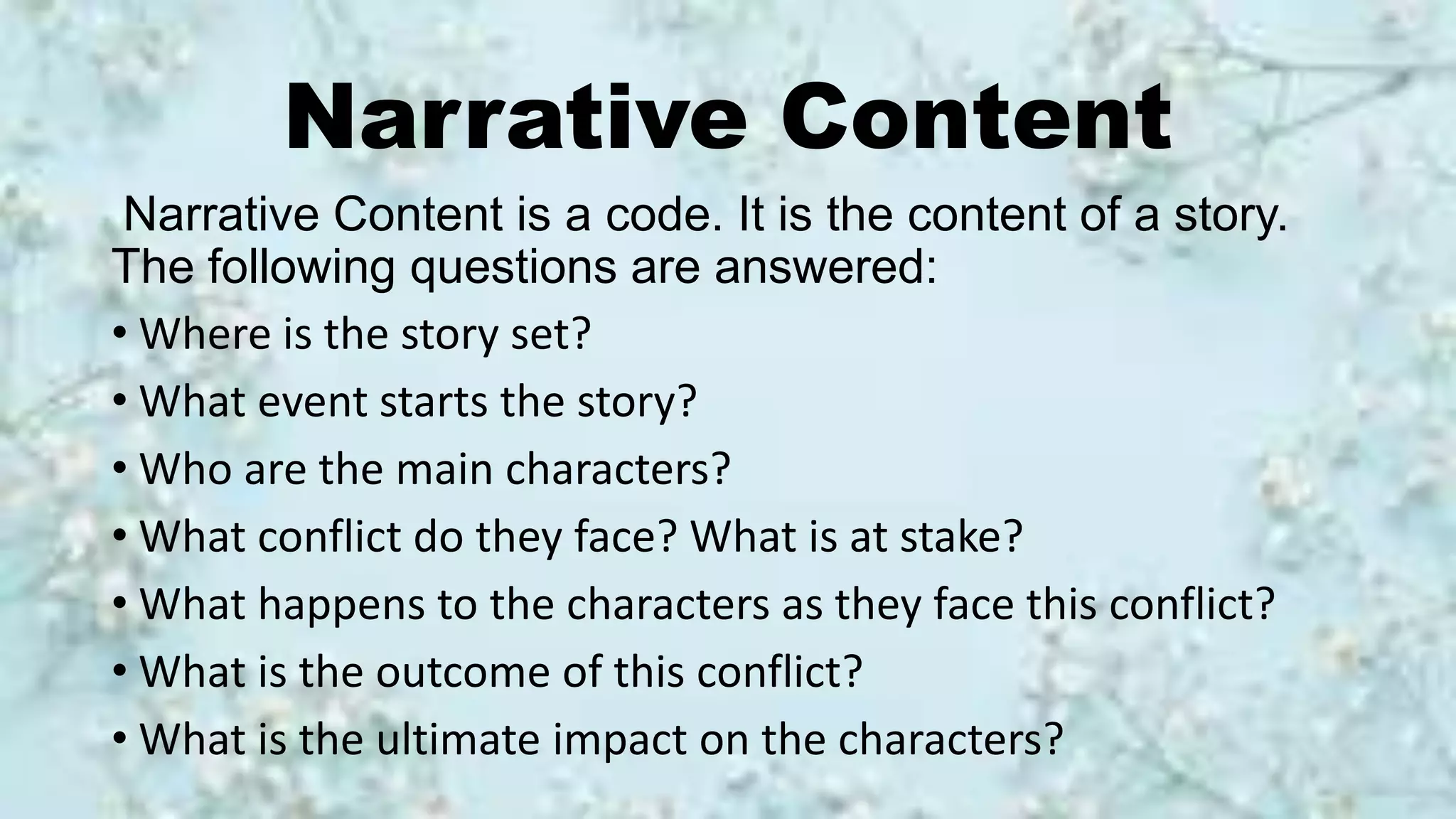 Codes and Conventions | PPTX | Computer Animation | Computer Software and Applications