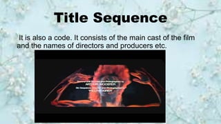 Codes and Conventions | PPTX | Computer Animation | Computer Software and Applications