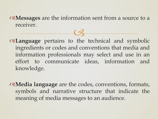Codes-Conventions-and.pptx Media and Information | PPTX