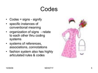 Codes & Conventions Fashion | PPT