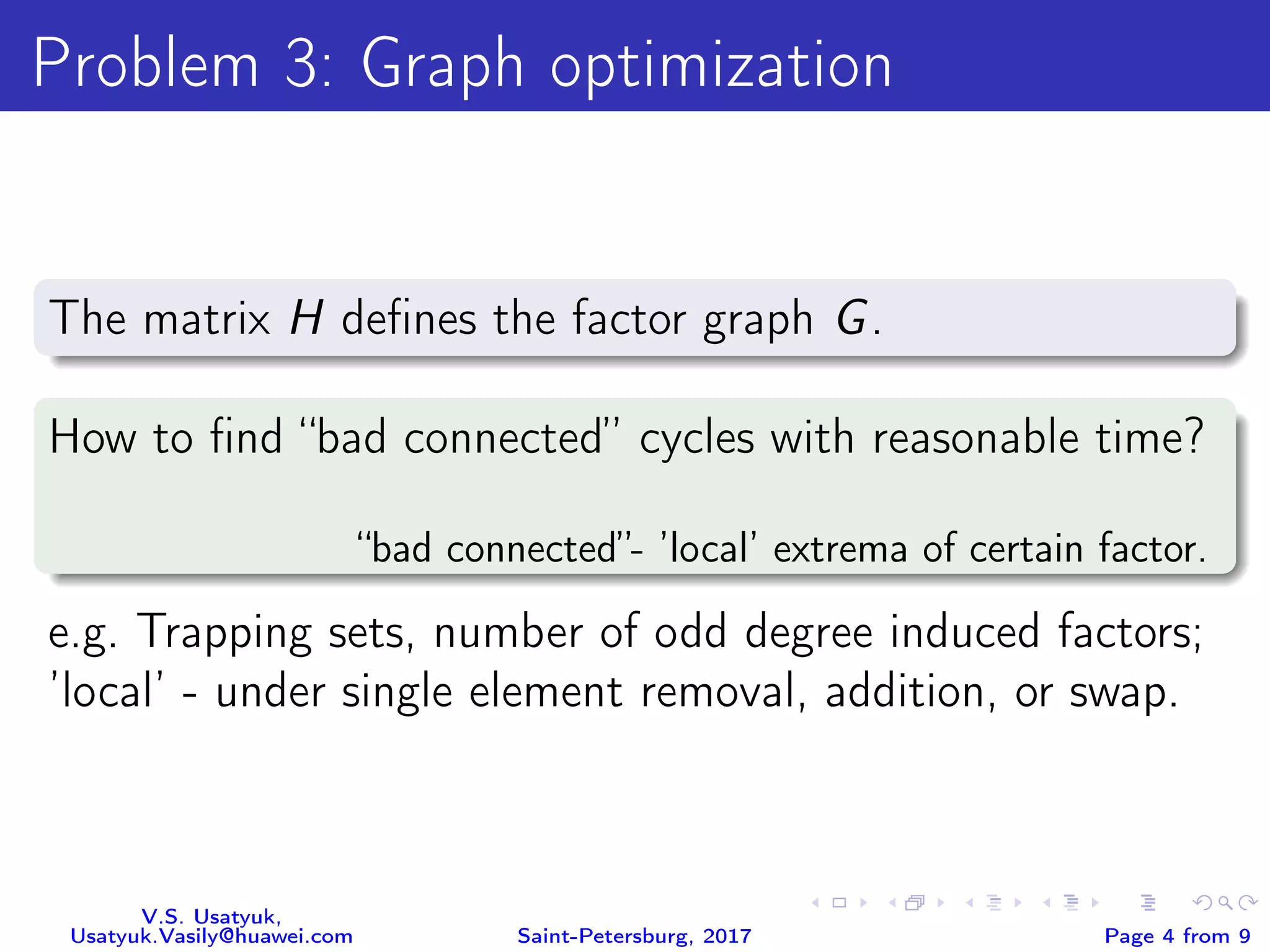 Codes on the graph related problems | PPT