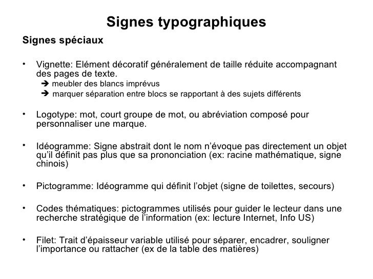 Codes Typographiques1