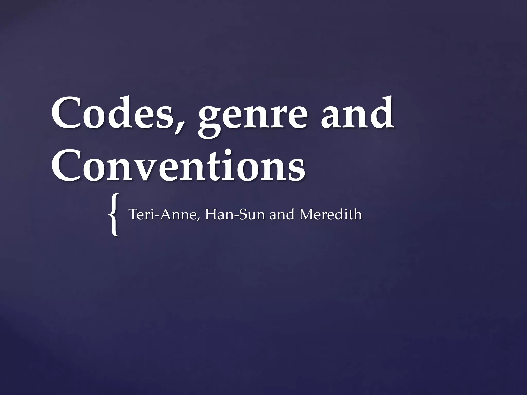 Codes and Conventions | PPTX