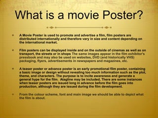 Codes and cnventions of movie posters | PPTX