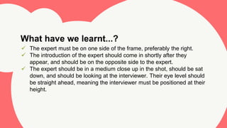 Codes and conventions of interviews | PPT