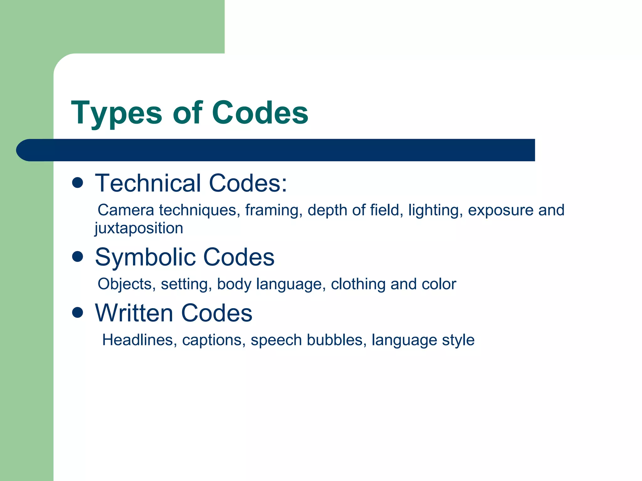 Codes and conventions | PPT