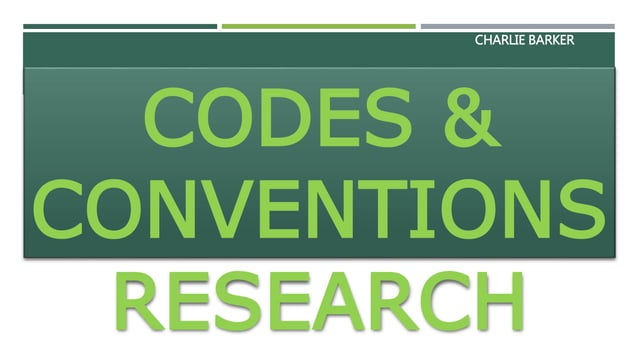 Codes and conventions | PPT