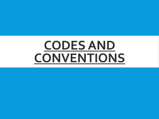 Codes and conventions | PPT