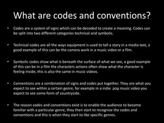 Codes and conventions | PPTX