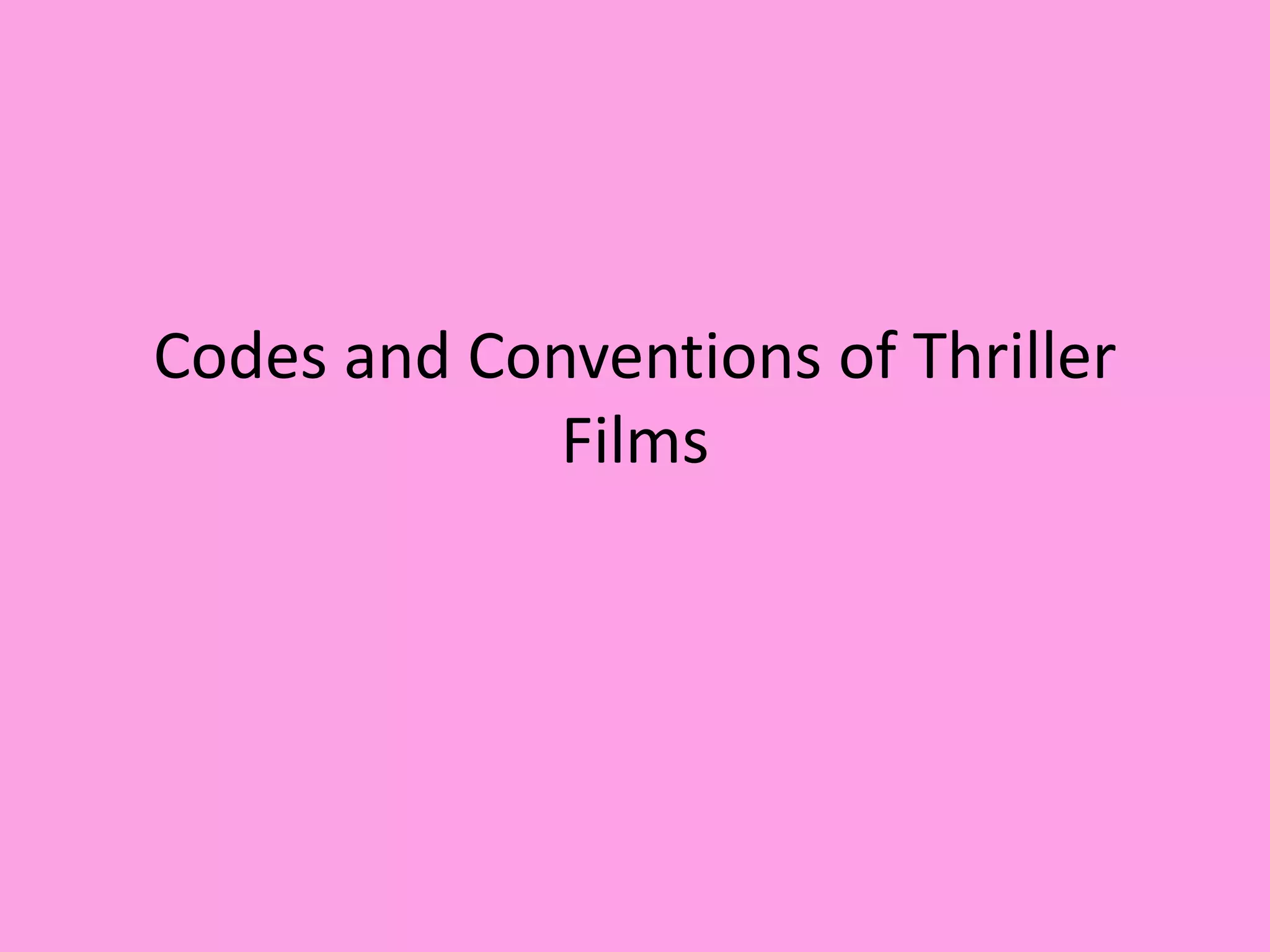 Codes And Conventions Ppt 