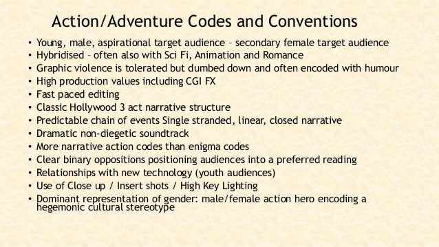 Codes and Conventions for an Action/Adventure Opening Sequence