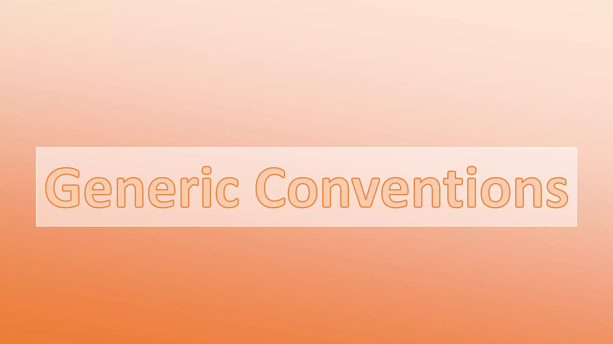 Codes and conventions | PPTX | Desktop Publishing | Computer Software and Applications