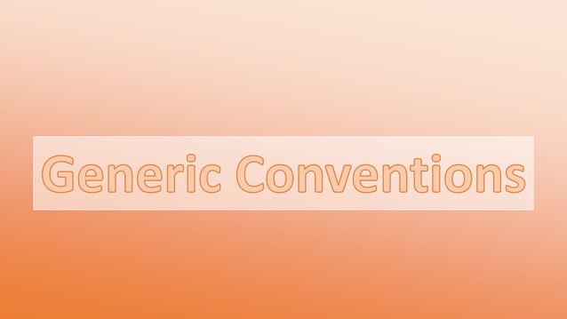 Codes and conventions | PPTX | Desktop Publishing | Computer Software and Applications