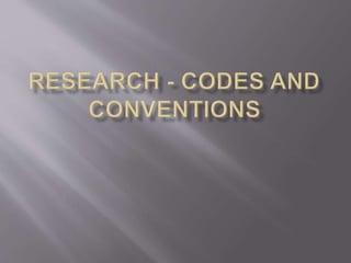 Codes and conventions | PPT