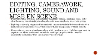 Codes and conventions of comedies | PPTX