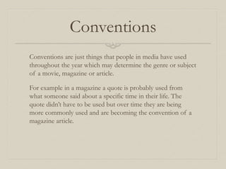 Codes and conventions | PPT