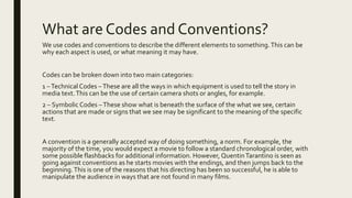 Codes and Conventions | PPT