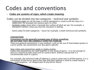 Codes and conventions | PPTX