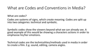 My Understanding of Thriller Genre – Codes and Conventions | PPT