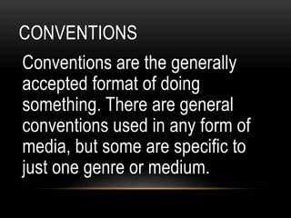 Codes and conventions | PPTX