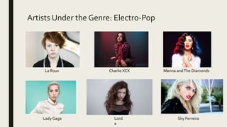 Codes and conventions of Electro-pop | PPTX