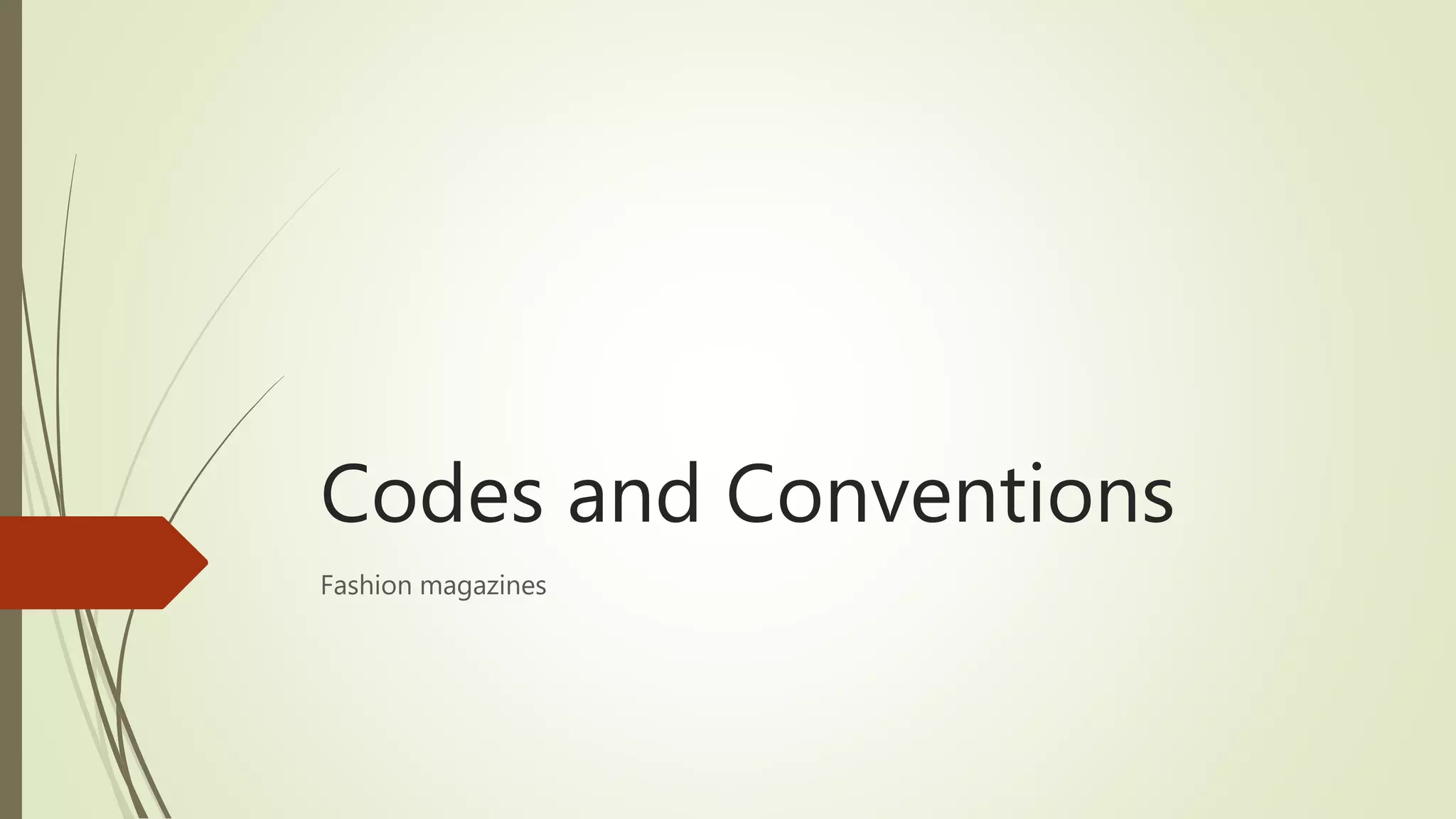 Codes and conventions | PPT