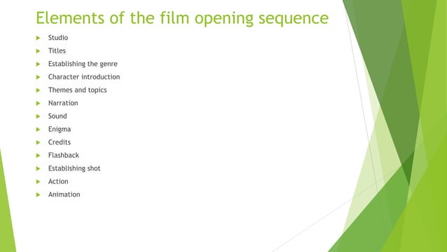 Opening sequence-codes and conventions | PPT