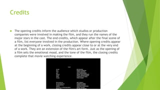 Opening sequence codes and conventions | PPTX