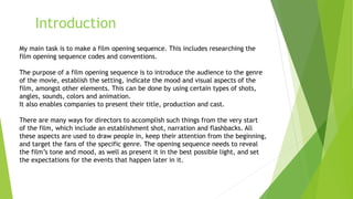 Opening sequence codes and conventions | PPTX