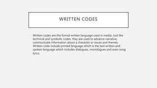 Codes and conventions | PPTX