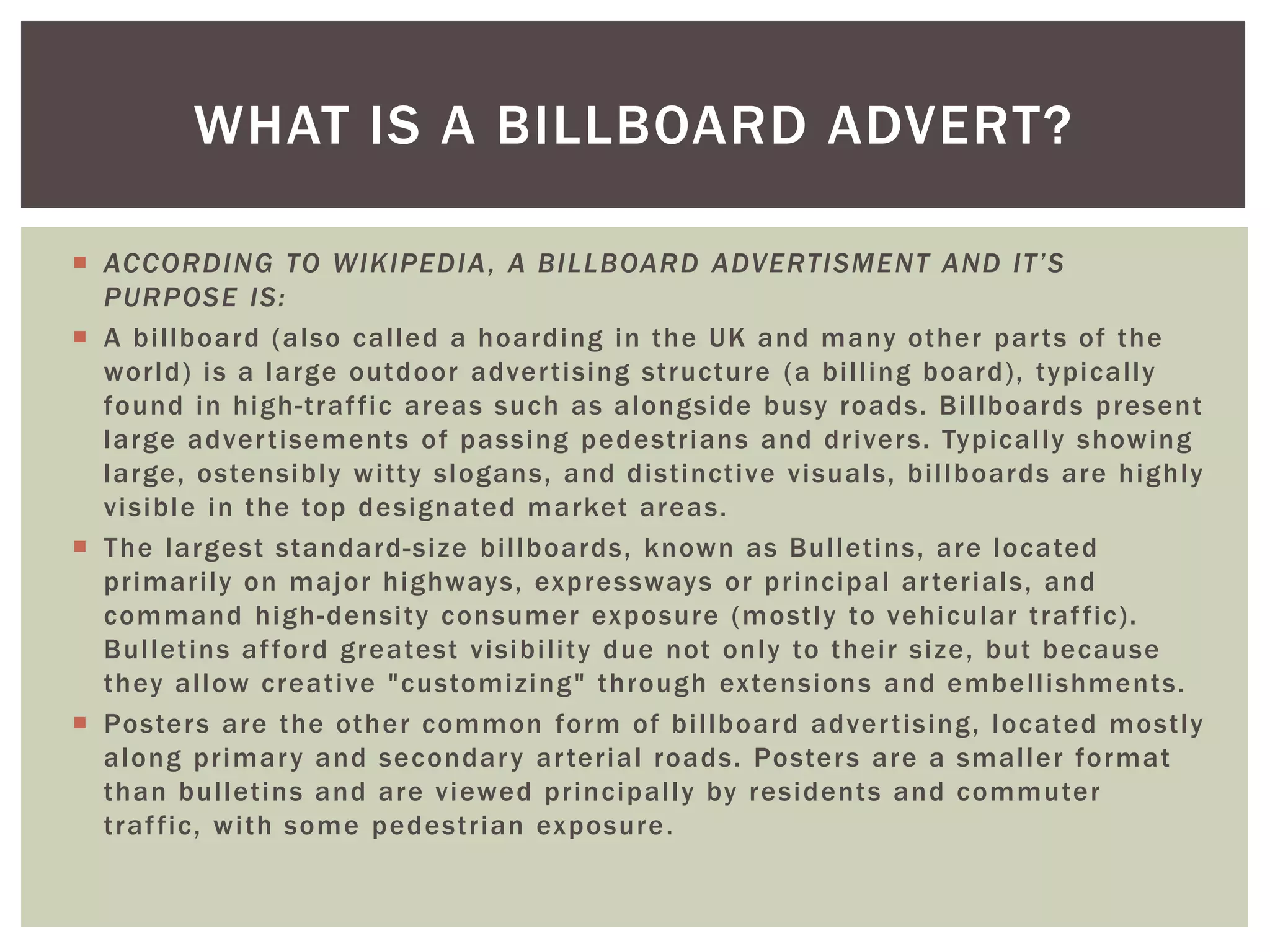 Codes and conventions billboard adverts | PPTX | Advertising Industry | Industries