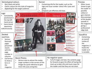 Codes and Conventions (contents of an indie music magazine) | PPTX ...