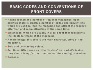 Codes and conventions front cover | PPT
