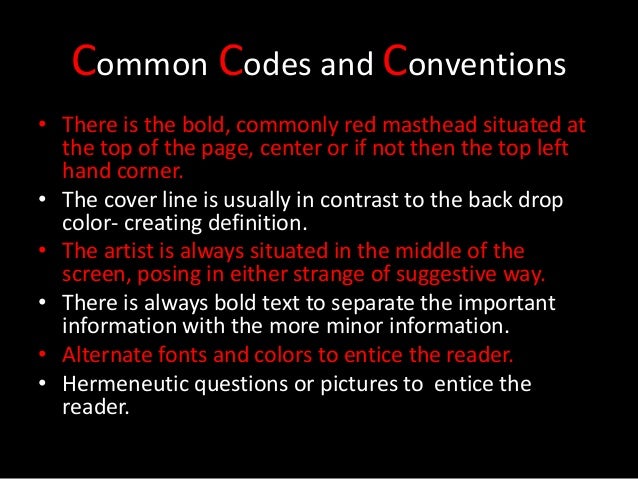 Codes And Conventions Media Studies codes-and-conventions-media-studies