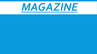 Codes and conventions poster and magazines | PPT