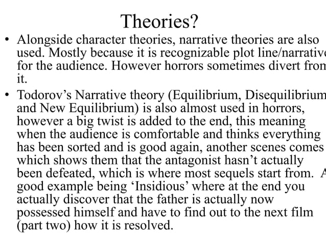 Codes and conventions and iconography of horror films | PPTX | Horror ...