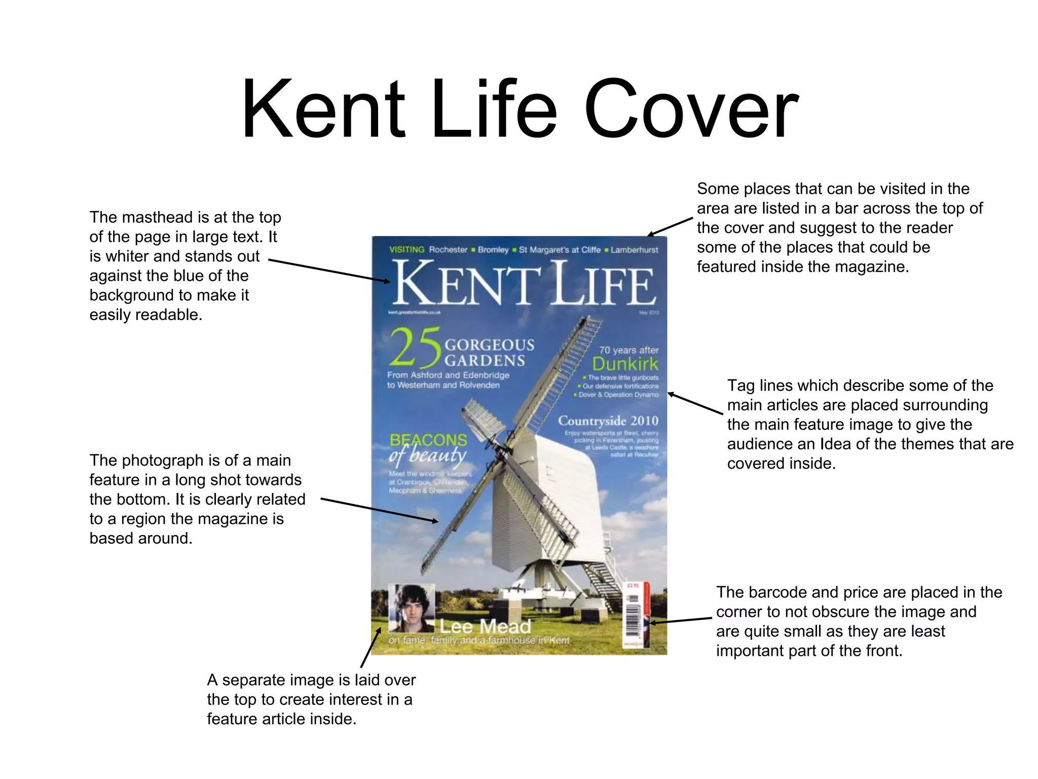 Codes and conventions of Regional Magazine Front Covers | PPTX