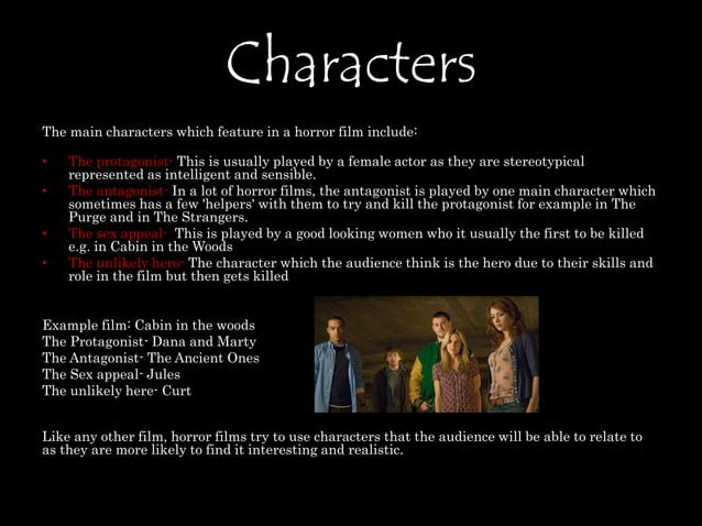 Codes and conventions in the horror genre | PPTX | Horror | Genres