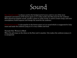 Codes and conventions in the horror genre | PPTX