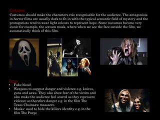 Codes and conventions in the horror genre | PPTX