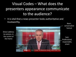 Codes and Conventions - TV News Programme | PPTX